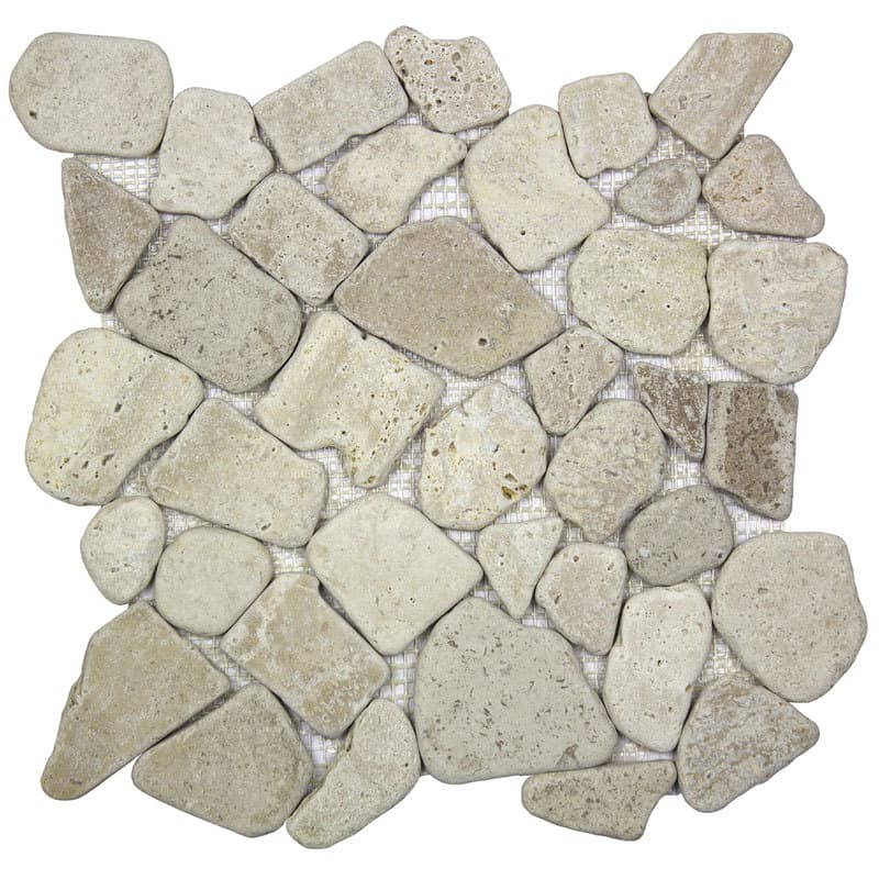 Erthcoverings Durango Pebble Stone Tile Sheets