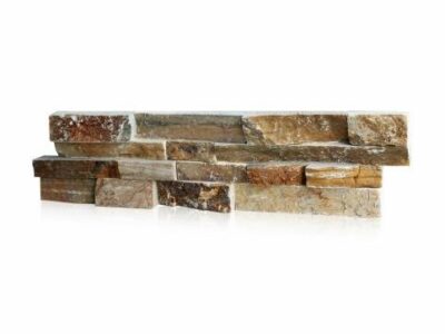Erthcoverings Silver Fox Strips natural stone | Stylish Fireplaces