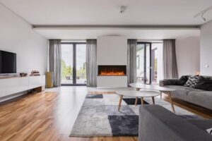 Amantii TRV-65-BESPOKE 3-sided electric fireplace | Stylish Fireplaces