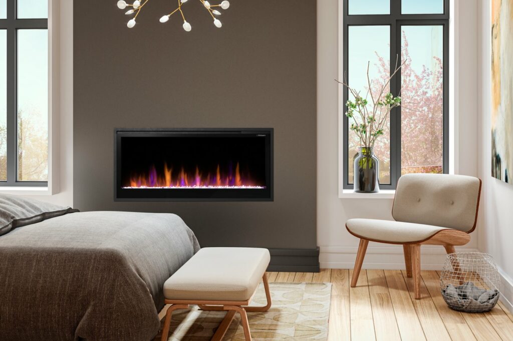 Dimplex OLF46-AM Opti-myst linear electric fireplace | Stylish Fireplaces