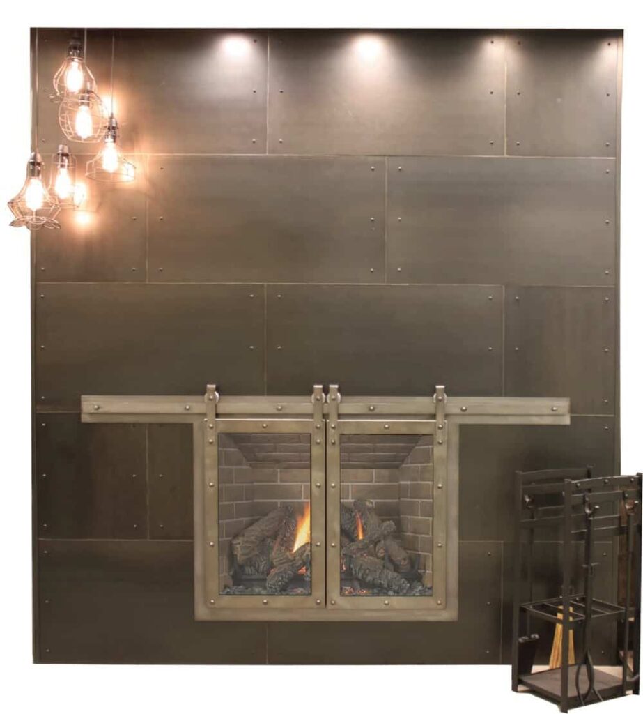 Stoll Steel Wall Panels - Tile | Stylish Fireplaces