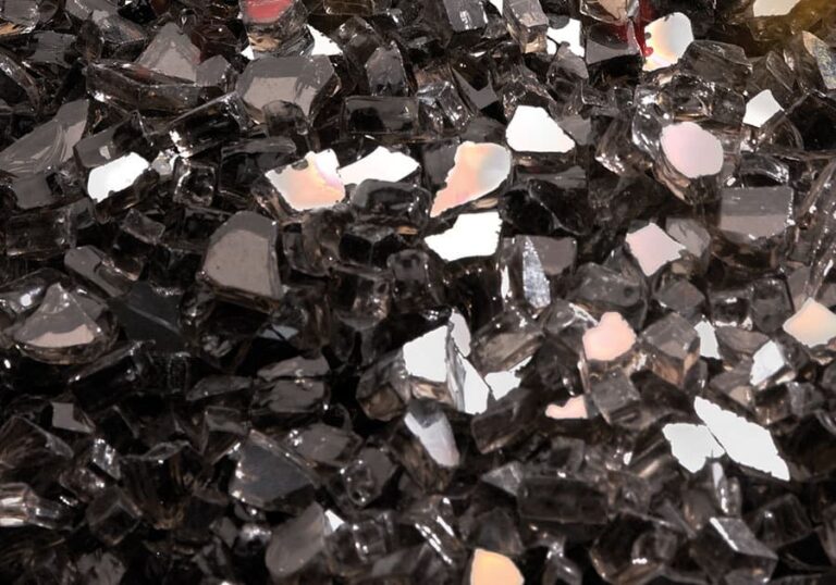 Polished Black Rocks for Electric Fireplaces - Mixed Sizes 8-Pack