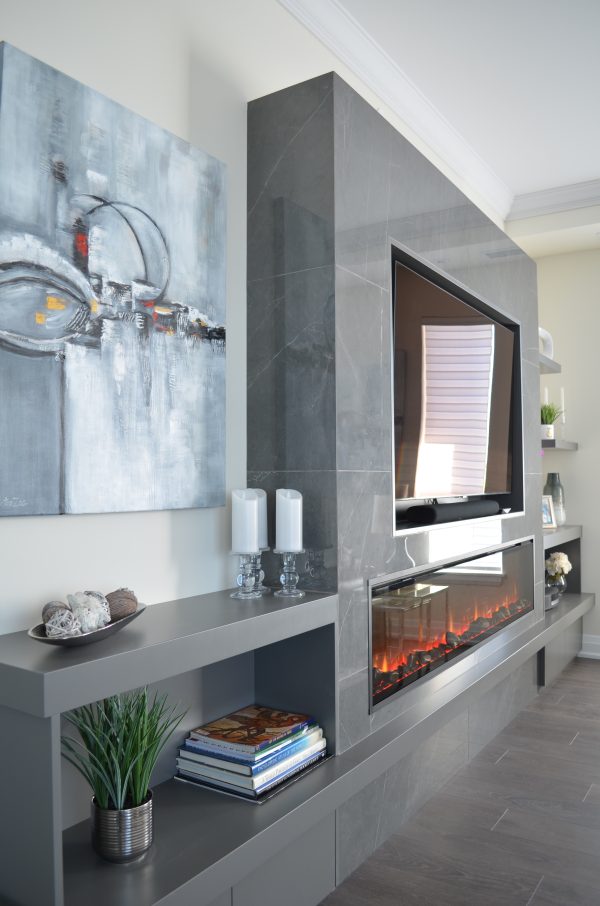 9 Trendy Electric Fireplace Wall Ideas