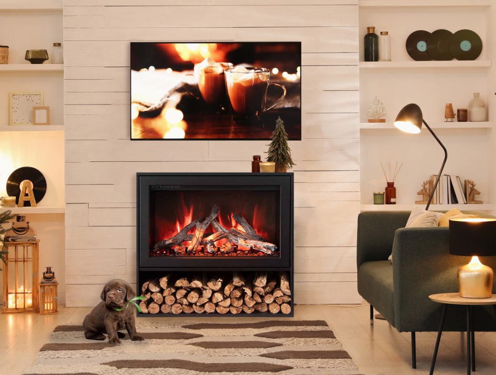 Amantii Contemporary Pedestal Display - TRD-30-BLK-PDS