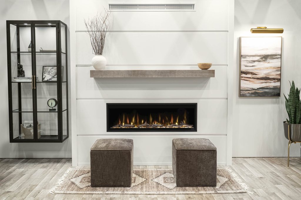 Stoll Steel Wall Panels - V-Groove | Stylish Fireplaces