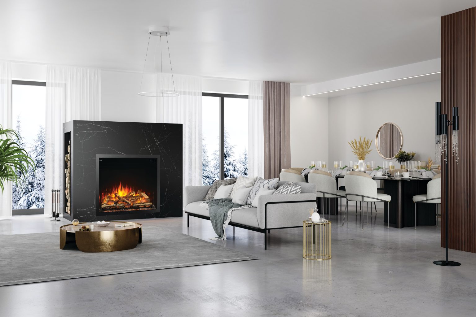Napoleon NEFB42H-MF Elevation 42-inch electric fireplace insert ...