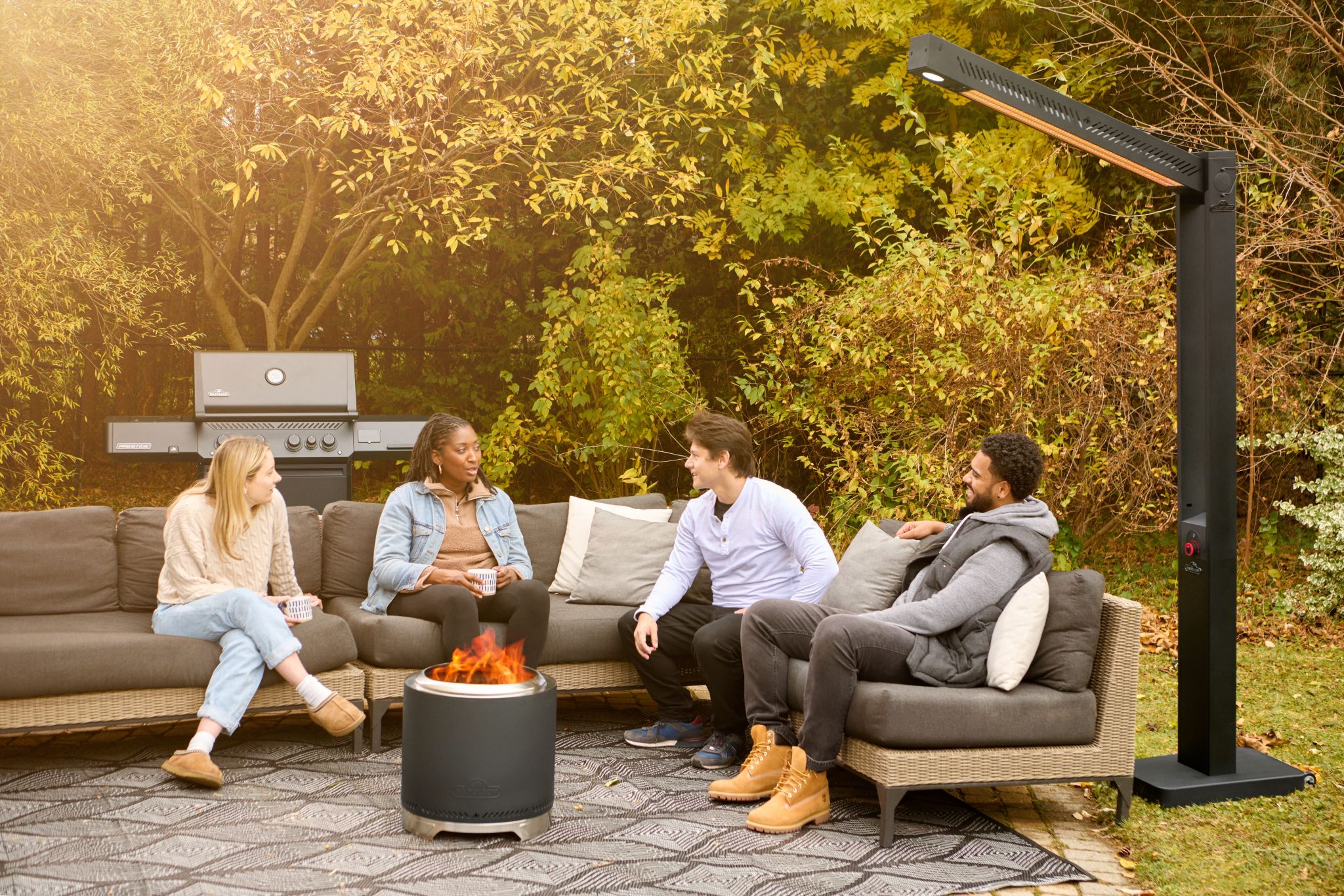 5 Cozy & Creative Ways to Use an Electric Patio Heater | Stylish Fireplaces