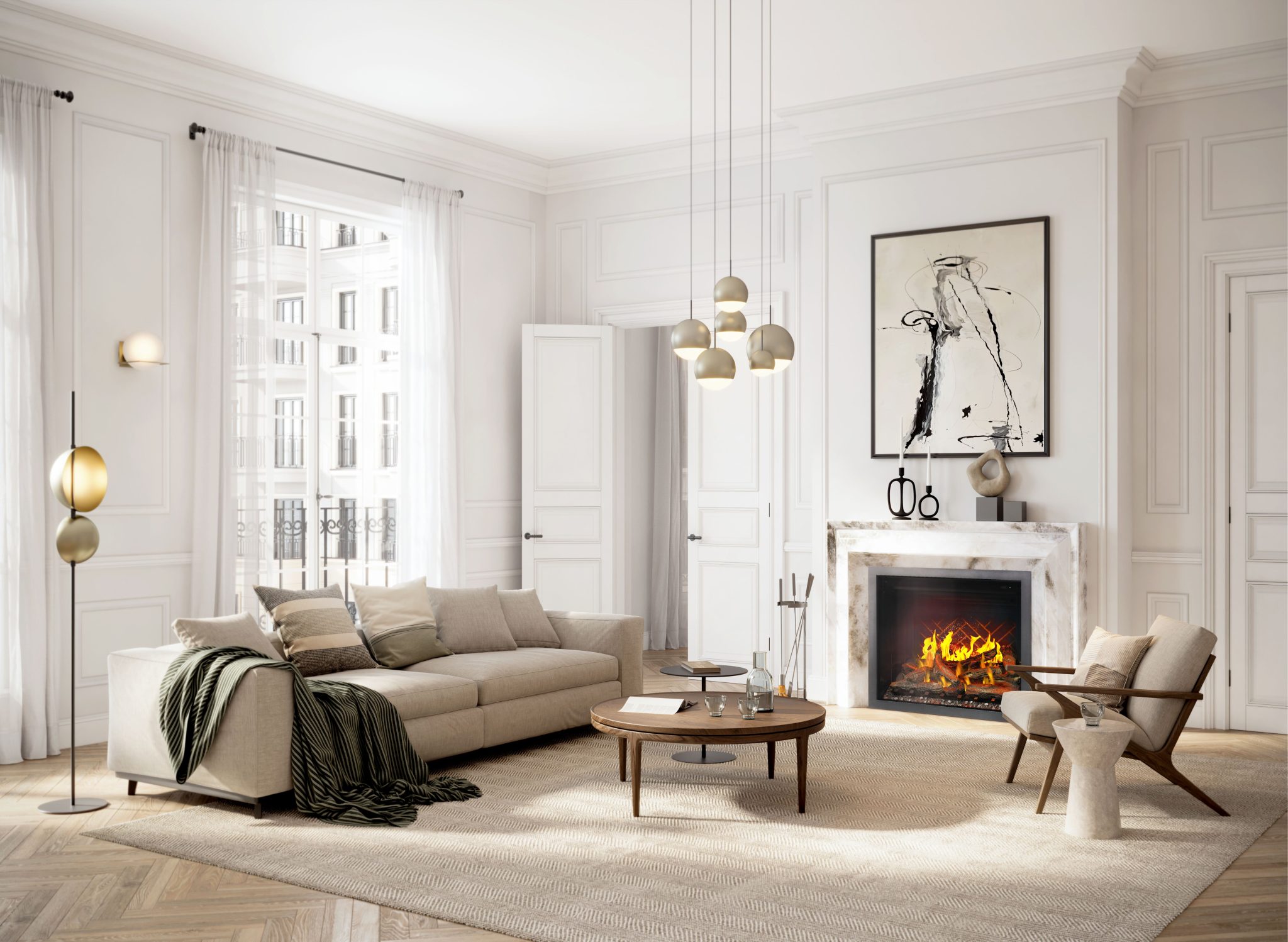 Living Room Electric Fireplaces: 9 Design Ideas That Will Instantly ...
